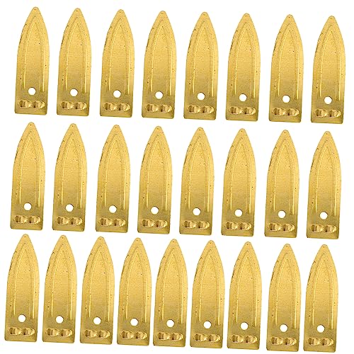 CIYODO 25pcs DIY Fruit Battery Materials Metal Electrode Strips Copper Electrode Strips Golden Fruit Battery Experimental Supplies