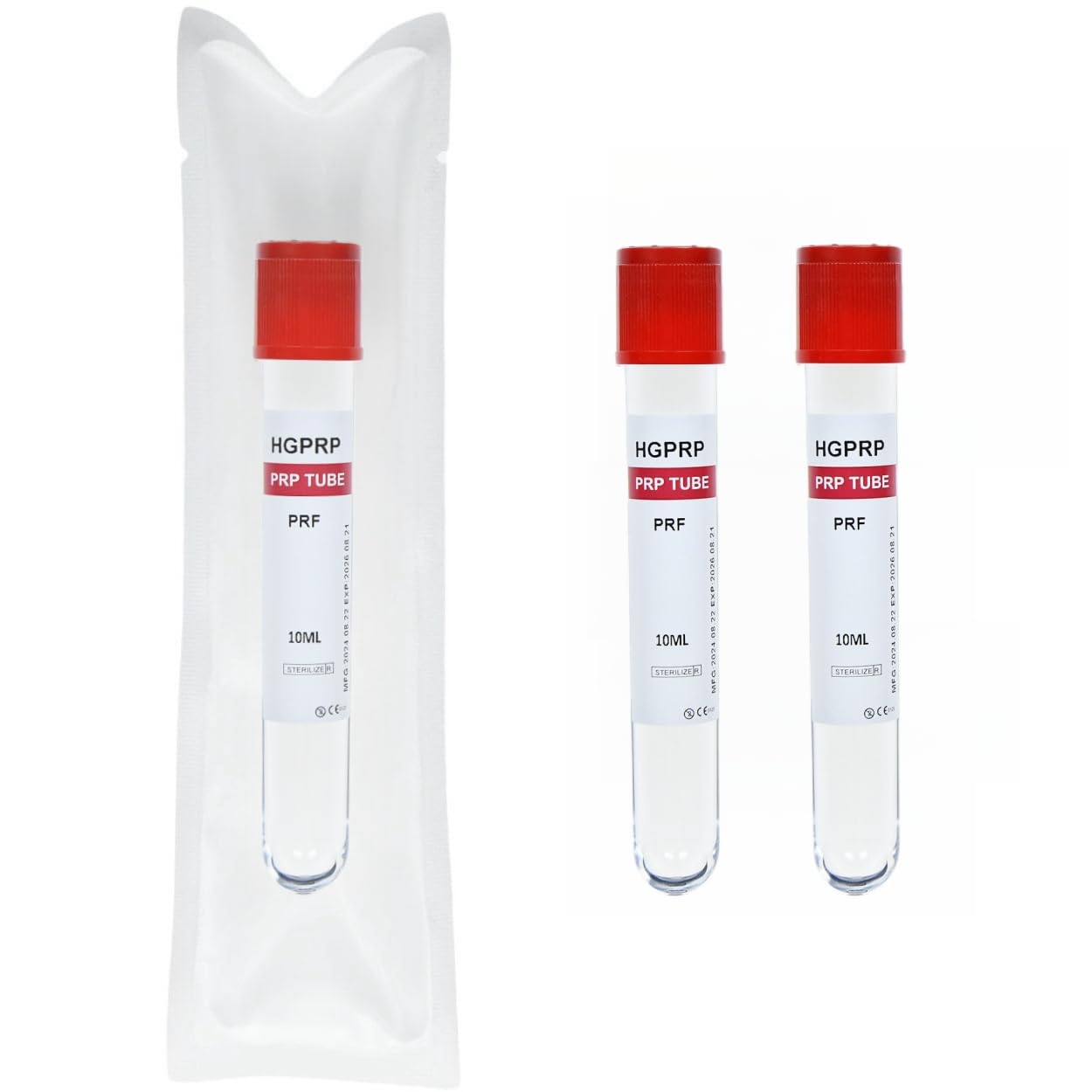 50 Tubes Platelet Rich Fibrin 10ml PRF Tube with No Additive PRF Tubes