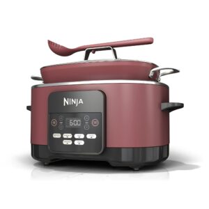 ninja foodi 8.5qt multi-cooker, 6-in-1 versatile cooking, sear, saute, slow cook, steam, bake, braise, triple fusion heat technology, oven safe, nonstick pot, 500°f maximum temperature (cherry tartte)