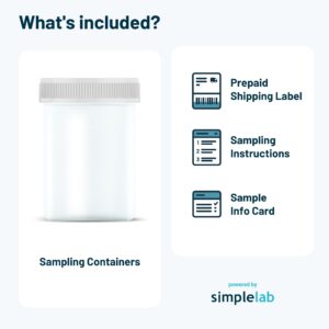 EPA 1633 PFAS Soil Test by SimpleLab | Soil Quality Test Kit for 40 Per-and polyfluoroalkyl substances (PFAS) Using EPA Method 1633 | at Home Soil Lab Test