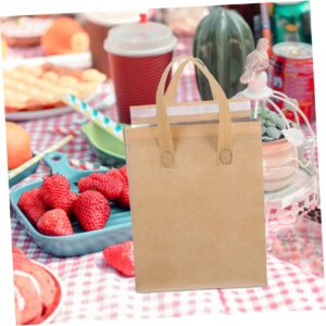 TOKIDNY 50 Pcs Insulated Food Deliveries Bags Restaurant Takeaway Bags Cold Or Hot Food Thermal Bags For Restaurant Store Picnics Party