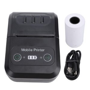 Thermal Receipt Printer, 58mm Portable Bill Paper Printer with for Android, Retail Store Restaurant Businesses, Roll and Folded Thermal Labels