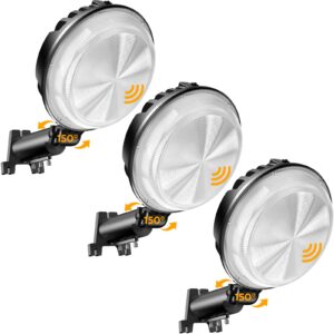 3 pack dusk to dawn outdoor lighting, led barn light with 150° adjustable photocell, 150w 20000lm 6500k daylight outdoor lights, ip66 waterproof area street light for farmhouse barns warehouse yard