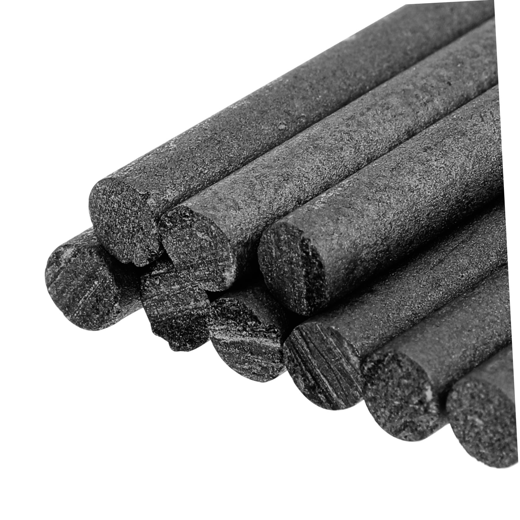 MUSISALY 10pcs Electrode Cylinder Tube Bar Electrode Tube Bar Carbon Rods Electrodes Carbon Fiber Rods Electric Graphite Crucible Carbon Fiber Tubes Rod Tube Carbon Tubes Arc Rod Black