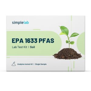 epa 1633 pfas soil test by simplelab | soil quality test kit for 40 per-and polyfluoroalkyl substances (pfas) using epa method 1633 | at home soil lab test