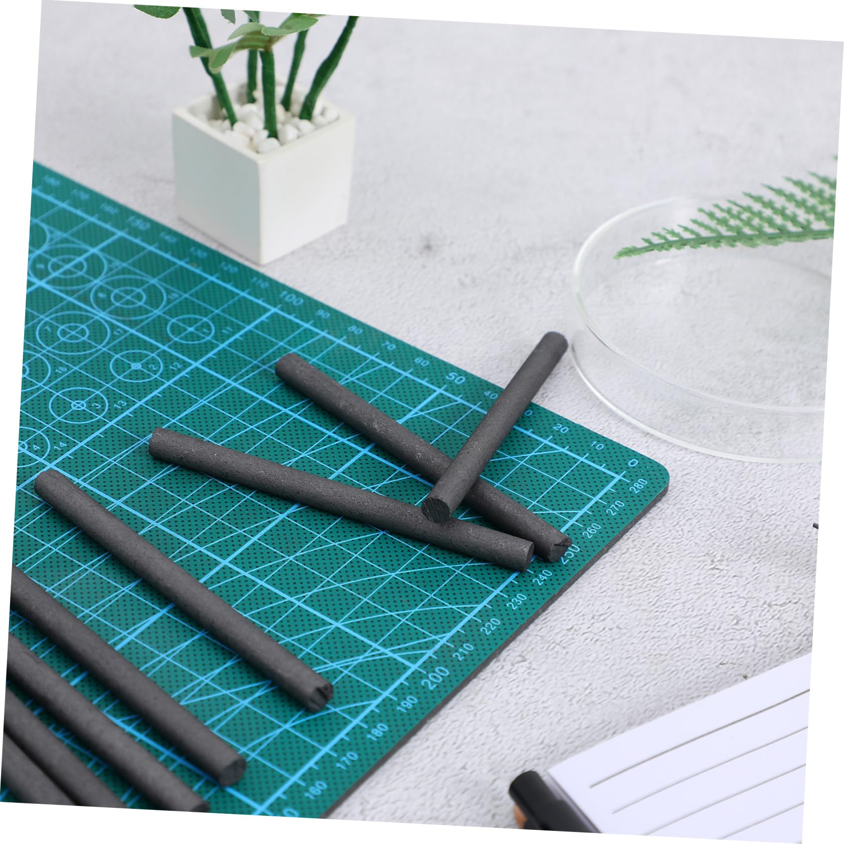 MUSISALY 10pcs Electrode Cylinder Tube Bar Electrode Tube Bar Carbon Rods Electrodes Carbon Fiber Rods Electric Graphite Crucible Carbon Fiber Tubes Rod Tube Carbon Tubes Arc Rod Black