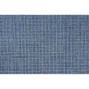 company c colorfields bryn 2' x 3' accent doormat rug | hand-tufted loop pile 100% wool | 5/8" thick | indigo blue navy | small rug entry kitchen living dining room bedroom | goodweave certified