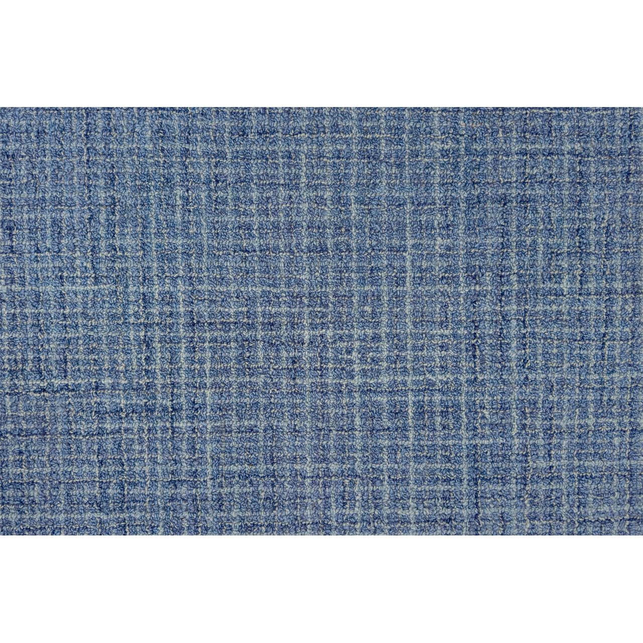 Company C Colorfields Bryn 2' x 3' Accent Doormat Rug | Hand-Tufted Loop Pile 100% Wool | 5/8" Thick | Indigo Blue Navy | Small Rug Entry Kitchen Living Dining Room Bedroom | GoodWeave Certified