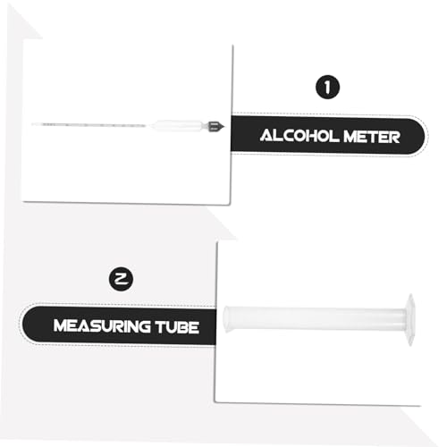 BRIGHTFUFU 1 Set Wine Making Kit Hydrometer Beer Meter Hydrometer Tester Hydrometer Test Tube Professional Measuring Tube Portable Graduated Cylinder Beer Hydrometer Measuring Tools Plastic