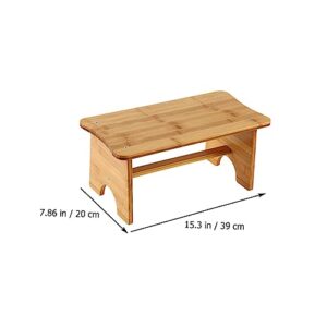 MOLUCKFU Toilet Stool Footstool for Toilet Stepping Stool Kitchen Bed Step Stool Portable Potty Toilet Squatting Stool Stools Camping Stool Potty Training Stool Office Stool Wooden