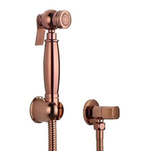 jiytg toilet spray gun set bidet attachment for toilet handheld cloth diaper toilet sprayer kit cold water with hose brass rose toilet bidet sprayer head