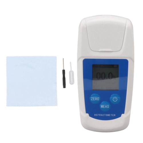 0-55% Brix Meter, Digital Brix Refractometer, 0‑55% Digital Brix Refractometer High Accuracy Brix Tester Meter for Fruit Juice Beverage Drinks Sugar Content Measuring