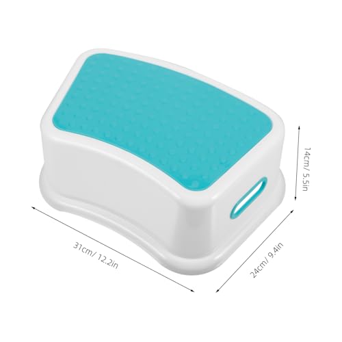 MOLUCKFU 1pc Plastic Stool Footstool Toilet Step Stool for Thicken Toilet Stool Child Step Stool Camp Stepping Stool Stable Toilet Chair Stepping Stool for Poop Chair Blue