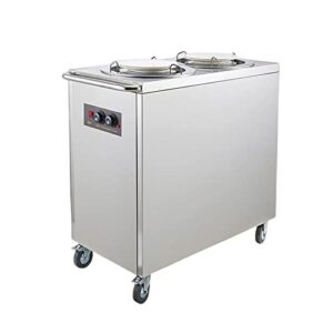 commercial dish warmer, dual electric buffet table top with temperature control dish warmer, suitable for parties, catering and buffet