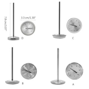 CAZSTYK Stainless Steel Milk Temperature Gauge Practical Kitchen for Baking