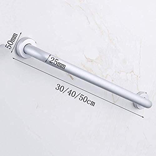 FHSRAEIP Grab Bars Safe Handrail Grab Bar Rail Bathroom Handrail Support Handle,Shower Safety Handle,Bathtub,Toilet, Kitchen,Stairway-Silver-50cm