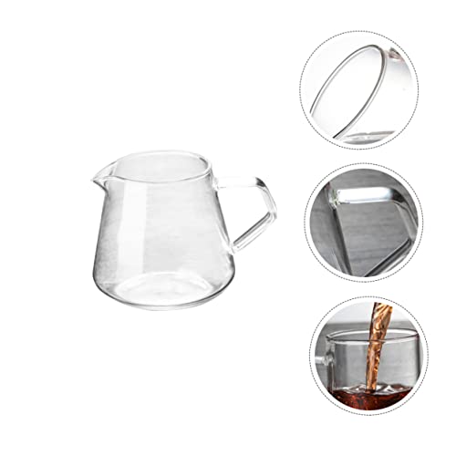 CRAFTHROU 1pc Coffee Pot Manual Espresso Maker Espresso Machines Coffee Frothing Pitcher Expresso Coffee Cup Espresso Frothing Cup Stovetop Tea Kettle Clear Water Bottles Teapot Beaker Glass