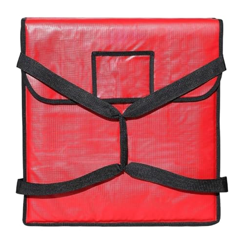 AFXGUSD Food Delivery Insulation Bag for Pizza Transport and Catering, S and Red