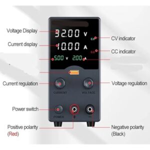 Adjustable DC Power Supply 30V 10A Digital Bench Power Source Stabilized Power Supply Voltage Regulator Switch(4digit sNPS3010W)