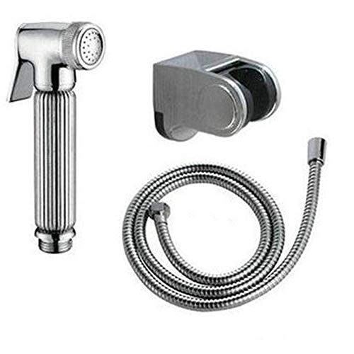 JIYTG Toilet Brush Bidet Sprayer Kit Full Copper pressurized Toilet Bidet Shower Spray Gun