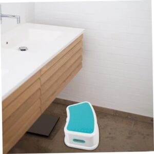 MOLUCKFU 1pc Plastic Stool Footstool Toilet Step Stool for Thicken Toilet Stool Child Step Stool Camp Stepping Stool Stable Toilet Chair Stepping Stool for Poop Chair Blue