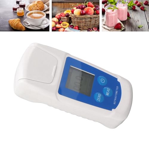 0-55% Brix Meter, Digital Brix Refractometer, 0‑55% Digital Brix Refractometer High Accuracy Brix Tester Meter for Fruit Juice Beverage Drinks Sugar Content Measuring