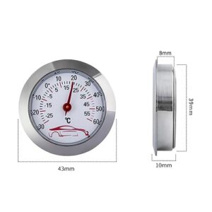 CAZSTYK Car -30 to 60℃ Embedded Temperature Testing Gauge Meter Indicator