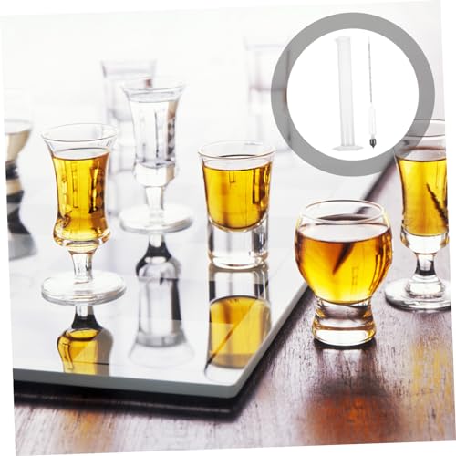 BRIGHTFUFU 1 Set Wine Making Kit Hydrometer Beer Meter Hydrometer Tester Hydrometer Test Tube Professional Measuring Tube Portable Graduated Cylinder Beer Hydrometer Measuring Tools Plastic