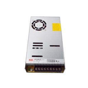 ferrofab lrs-600-27, 600w, 22.2a, 27v high-efficiency 27v industrial gradepower supply, 92% efficiency, wide temp -20~+65℃, 5g vibration resistant, active pfc