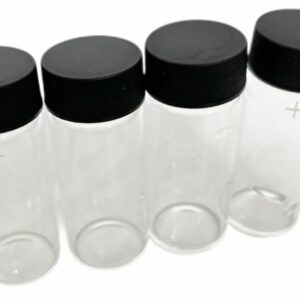 YFYIQI Turbidimeter Solution Bottles for SGZ-B Series Turbidity Meter with 4 Empty 25 * 60mm Glass Sample Bottles