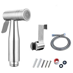 jiytg bidets toilet bidet shower sprayer 304 stainless steel dual function cleansing women's toilet set toilet cleaning partner toilet spray gun