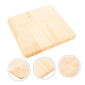 Amosfun Square Stool Restaurant Stool Seat Replacement Living Room Seat Replacement Stool Replacement Parts Square Chair Seat Replacement Furniture Acessory Square Kitchen Table Solid Wood