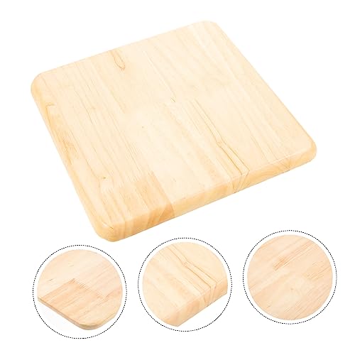 Amosfun Square Stool Restaurant Stool Seat Replacement Living Room Seat Replacement Stool Replacement Parts Square Chair Seat Replacement Furniture Acessory Square Kitchen Table Solid Wood