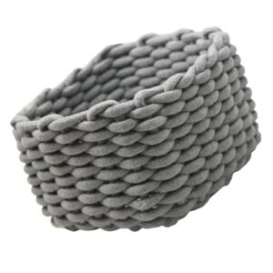 andreslad 1pc cotton rope woven basket toy storage boxes storage bins for toys sundries basket portable storage woven storage basket toy storage bin cloth storage bins woven storage bins