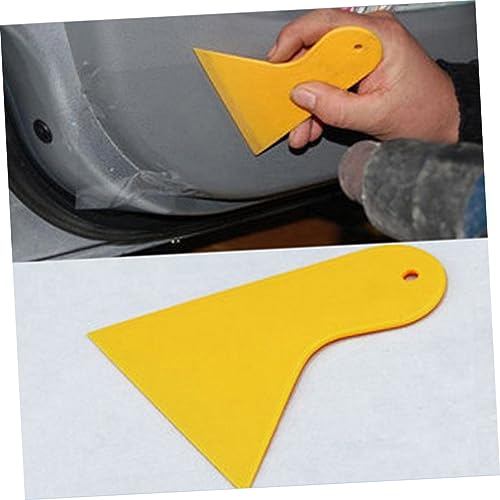 STOBAZA Scraper for DIY Car Foil Scraper Glue Scraper Tool Car Detailing Tool Glue Applicator Tool Cell Phone Membrane Scraper Handwork Tool The Tools DIY Scraper Small Scraper Yellow