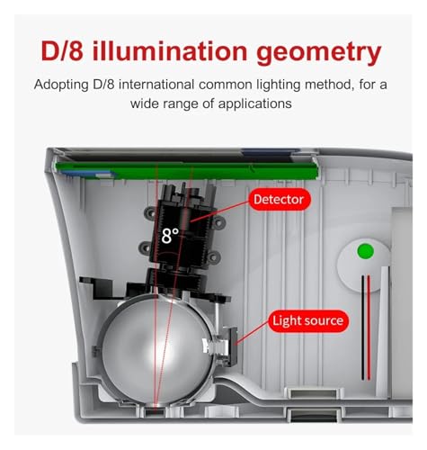 Colorimeter, Colorimeters LS176 D/8° Spectrophotometers High Accuracy Whiteness and Yellowness Spectral Reflectance Curves APP Software