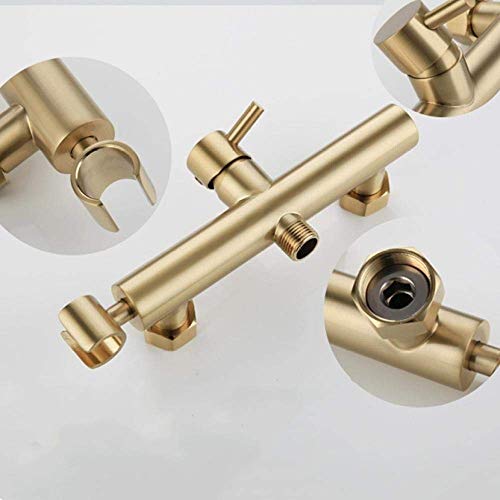 JIYTG Toilet Brush Toilet Hand Held Bidet Spray Kit Bidet Toilet Spray Gun Flusher Booster Nozzle Set