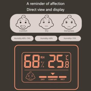 CAZSTYK Electronic Hygrometer Desk/Wall Mount Temperature Humidity Detector