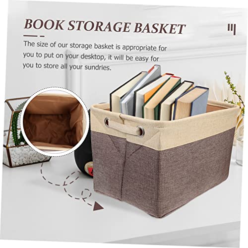 ANDRESLAD Storage Box Clothes Toys Basket Lightweight Clothes Basket Storage Baskets Wear-resistant Toys Basket Toy Storage Baskets Decorative Storage Bins Toy Basket Coffee Cotton