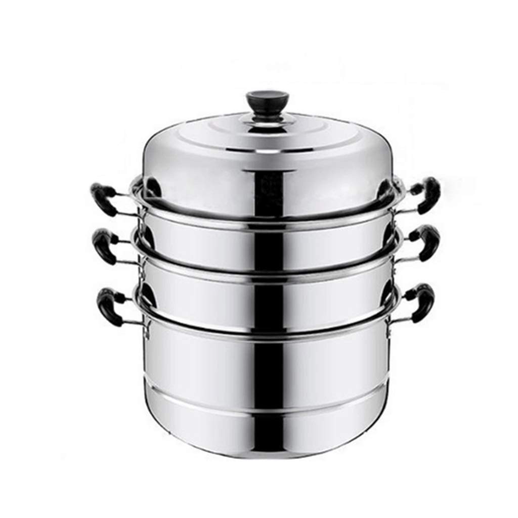 4 Layer Stainless Steel Thicken Steamer Pot Steam Pot Boiler Induction Cooker Steaming Pot Soup Pot for Kitchen Cookware Tools