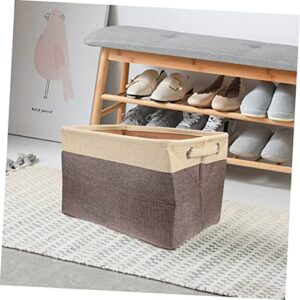 ANDRESLAD Storage Box Clothes Toys Basket Lightweight Clothes Basket Storage Baskets Wear-resistant Toys Basket Toy Storage Baskets Decorative Storage Bins Toy Basket Coffee Cotton