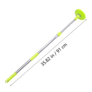 FOYTOKI 1 Set Mop Pole Mopping Floor Cleaner Mop Mopa para Limpiar Pisos Commercial Mop Turnicate Kit Handle Mop Rod Mop Handle Replacement Mops Rotating Mop Accessory Rod Green Plastic