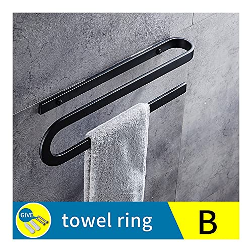 Towel Racks, Towel Rack Towel Racks Towel Rail for Bathroom Bathroom Towel Bar Wall Mounted Aluminum Toilet Towel Holder Shelf Storage Rack Holder Fixture Home Gadgets/B-Towel Rack/a