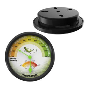 CAZSTYK Pet Rearing Box Gauge Reptile Temperature Humidity Hygrometer 1/2pcs