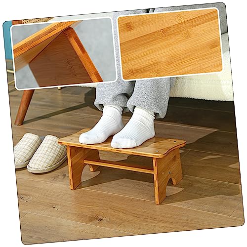 MOLUCKFU Toilet Stool Footstool for Toilet Stepping Stool Kitchen Bed Step Stool Portable Potty Toilet Squatting Stool Stools Camping Stool Potty Training Stool Office Stool Wooden