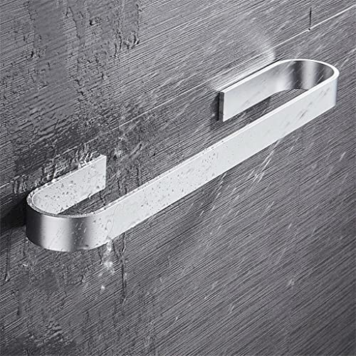 Towel Holder Stainless Steel Towel Holder Rack Hanger Wall Hanging Bar Organizer for Bathroom and Kitchen Storage Black and Silver