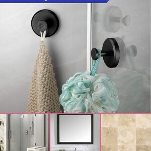 2 Packs Suction Cup Hooks for Shower,Bathroom Books,Shower Suction Hooks,Strong Suction Hooks for Shower Wall,Shower Towel Hook,Bath Towel Hooks,Suction Towel Hook,Christmas Birthday Gifts for Women