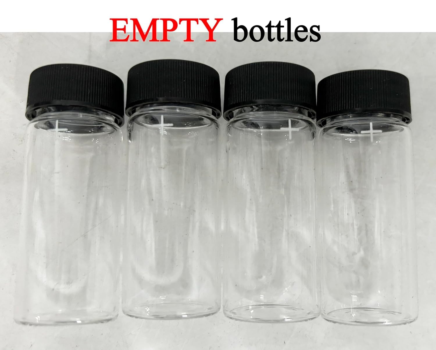 YFYIQI Turbidimeter Solution Bottles for SGZ-B Series Turbidity Meter with 4 Empty 25 * 60mm Glass Sample Bottles