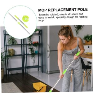 GOOHOCHY 1 Set Mop Pole Commercial Mop Turnicate Kit Mop Handle Replacement Rotary Mop Rod Replacement Rotating Mop Rod Replacement Rotating Mopa para Limpiar Pisos Mopping Stainless Steel