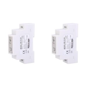 2pcs 15w 24v 0.63a din rail switching power supply suitable for control cabinet industrial equipment